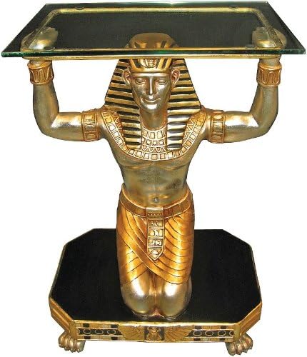 Amazon.com: XoticBrands 30" King TUT Servant Sculpture Statue Glass ...