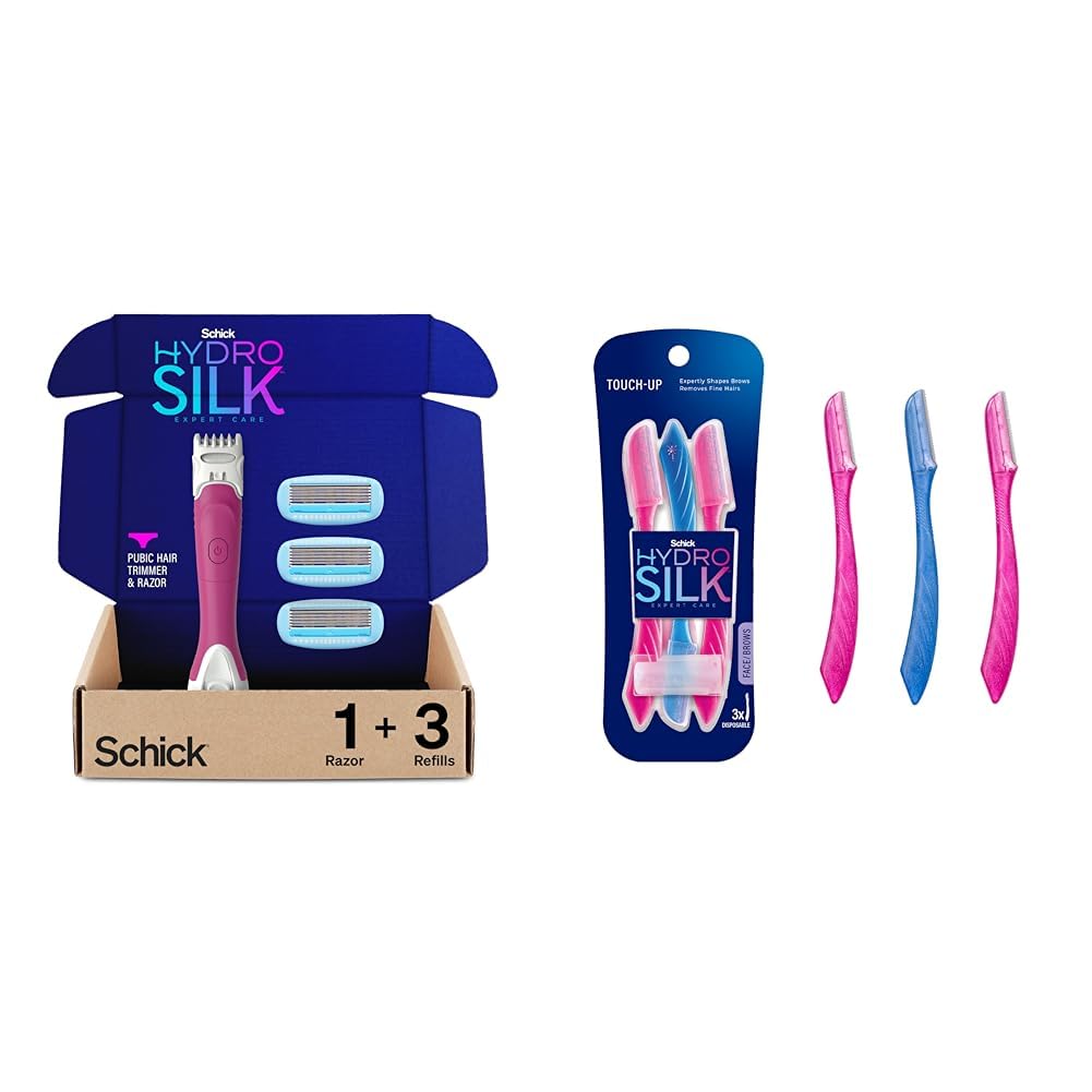 Amazon.com: Schick Hydro Silk Trimstyle Bikini Razors with Trimmer ...