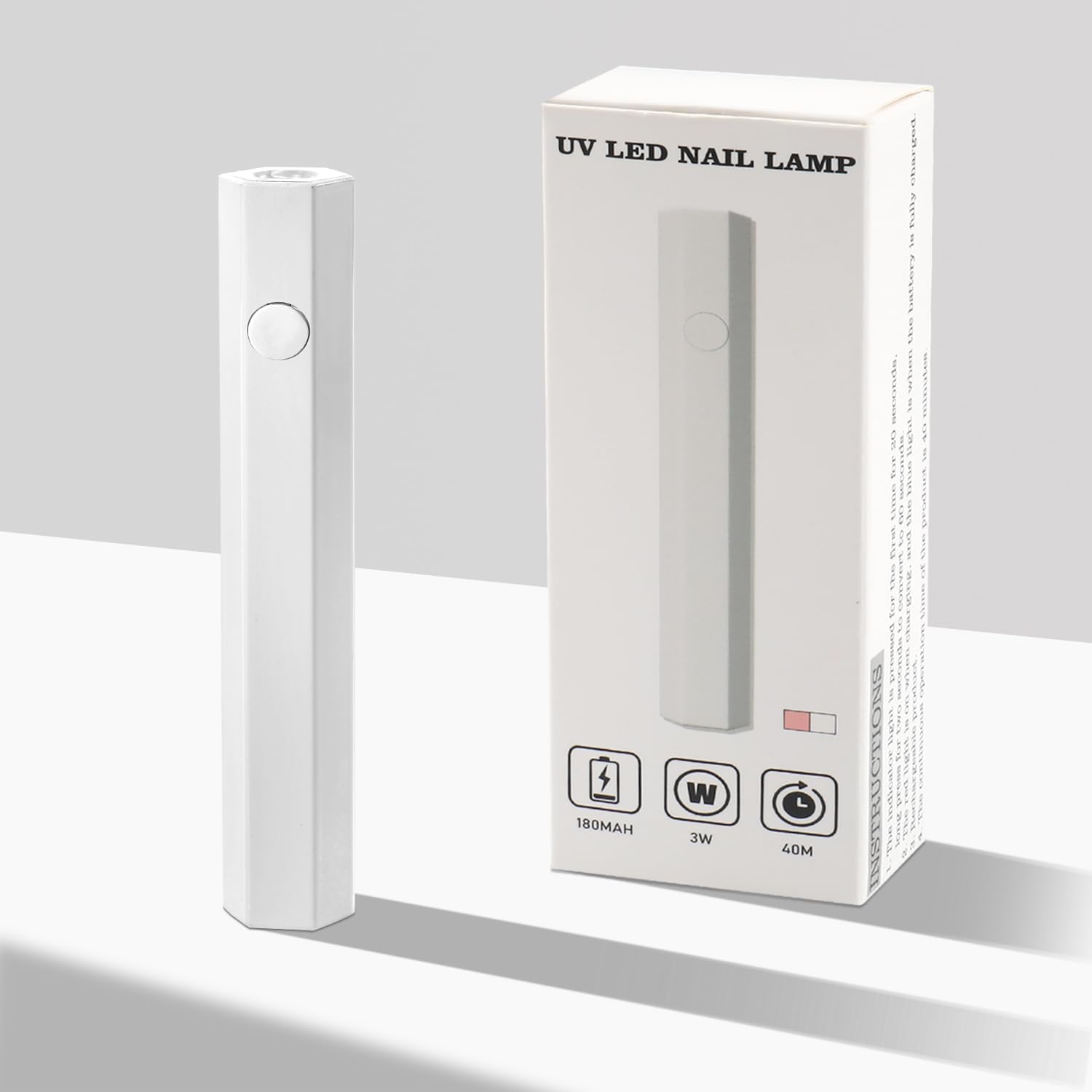Amazon.com: BOMOQING Mini Uv Light for Gel Nails, Pen Shape Handheld Uv ...