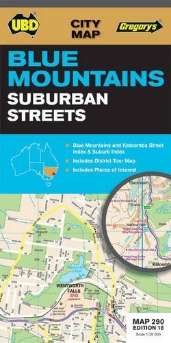 Blue Mountains Map 290 by UBD Gregorys (2014-11-01): Amazon.com: Books