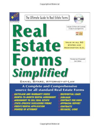 Real Estate Forms Simplified: Sitarz, Daniel: 9781892949493: Books ...