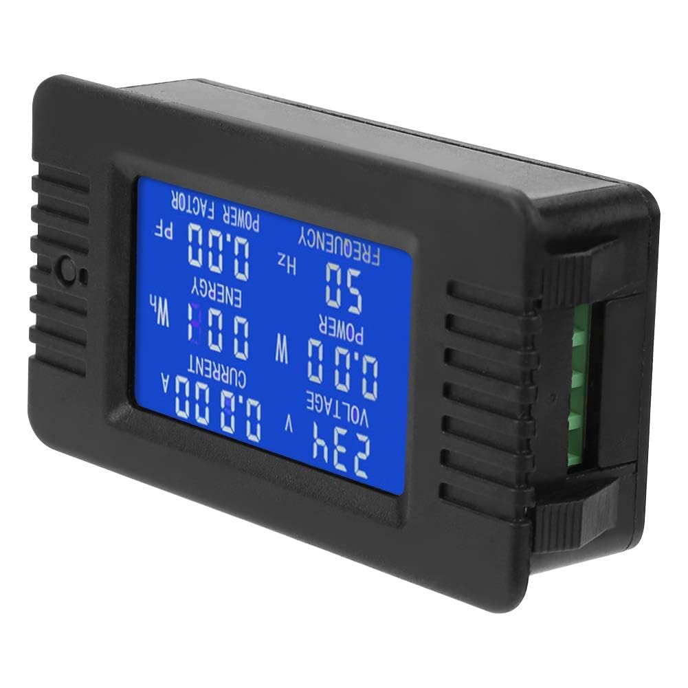 Power Meter, PZEM-020 Overload Alarm Volt Amp Meter Electrical ...