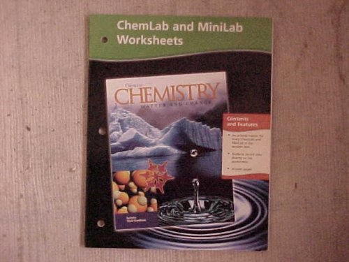Chemistry: Matter and Change, Chemlab and Minilab Worksheets: McGraw ...