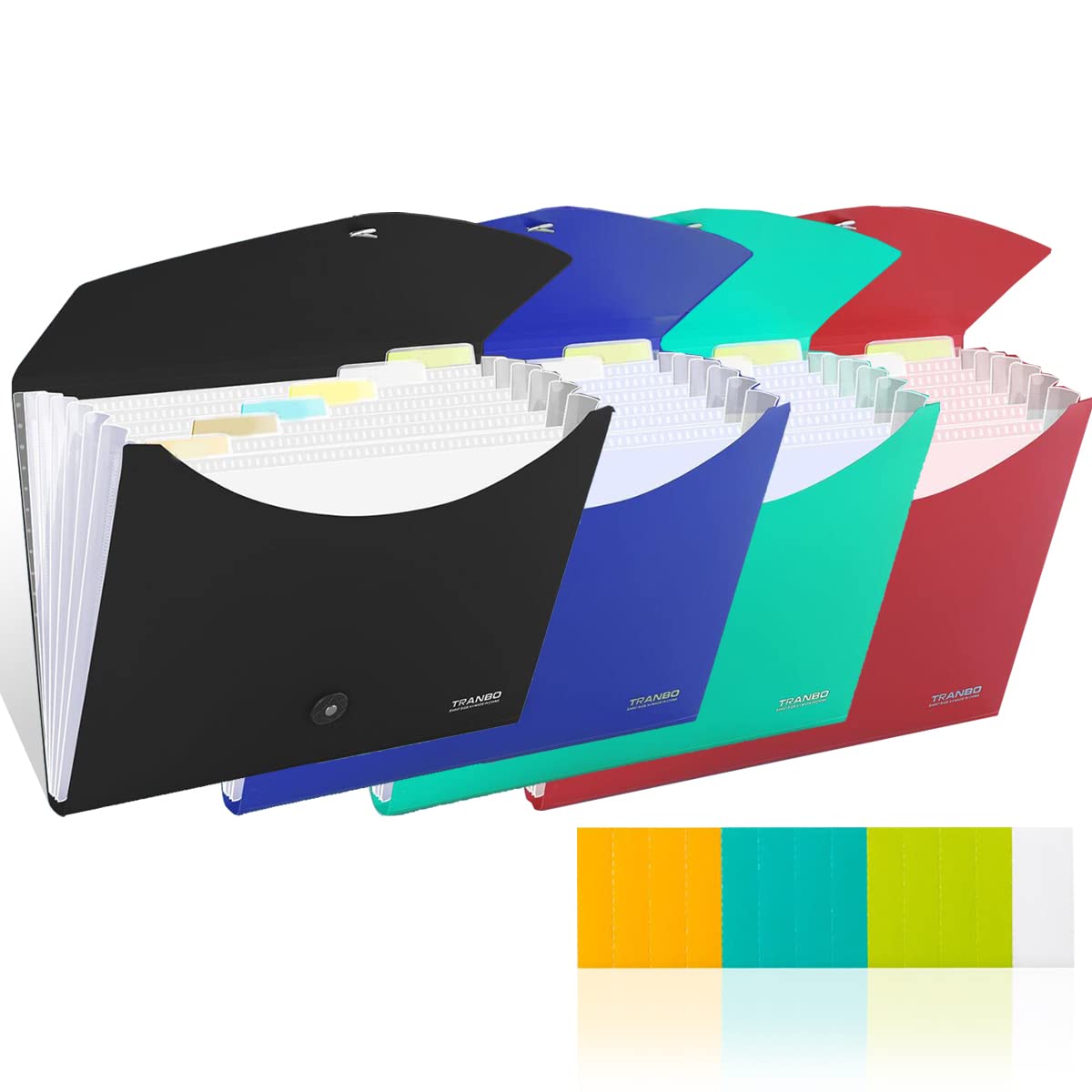Amazon.com : Accordion File Organizer with 7 Pockets (Pack of 4 ...