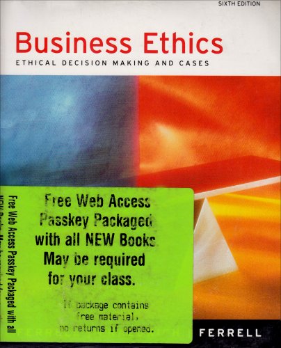 Amazon.com: Business Ethics: Ethical Decision Making and Cases ...
