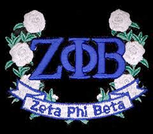 Amazon.com: Zeta Phi Beta Flower Emblem Patch : Clothing, Shoes & Jewelry
