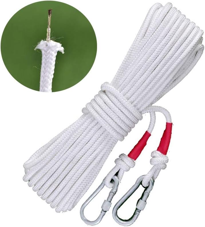 PapupuluS rope Outdoor Climbing Rope White 8mm Diameter Static Rock ...