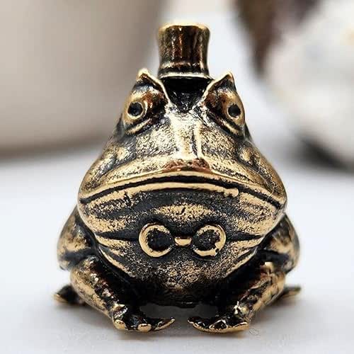 Amazon.com: Toad in a Hat Figurine Frog Tiny Collectible Amphibian ...