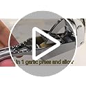 Amazon.com: Garlic press and slicer 2 in 1,Effortlessly Crush, Slice ...