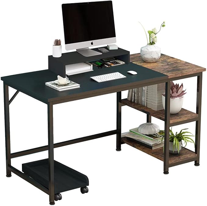 Amazon.com: ALISENED 40 Inch Computer Home Office Desk,Small Study ...