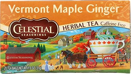 Amazon.com : Celestial Seasonings Vermont Maple Ginger Tea, Single Box ...