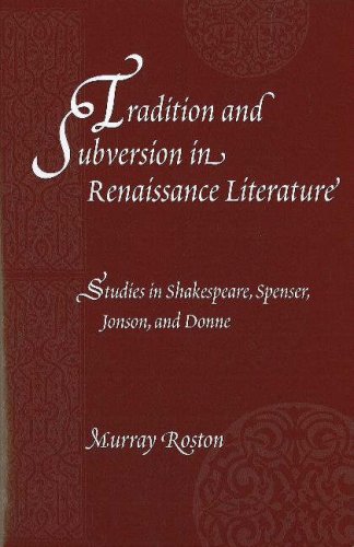 Amazon.com: Tradition and Subversion in Renaissance Literature: Studies ...