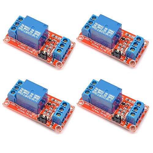 Oiyagai 4pcs 24V One 1 Channel Relay Module Board Shield with ...