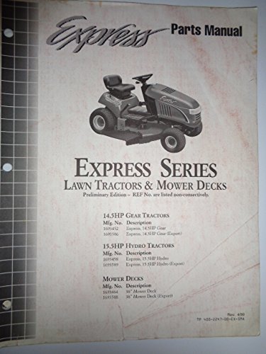 Simplicity Express Series Lawn & Garden Tractors (14.5 gear & 15.5 ...
