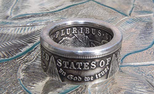 Morgan Dollar Coin Ring 90% Silver, Commemorative