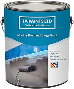TA Paints Marine Boat & Barge Paint (1 Litre, White) - Multi Purpose ...