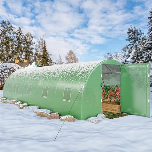Snapklik.com : YITAHOME 26x10x7ft Greenhouse Extra Large Heavy Duty ...