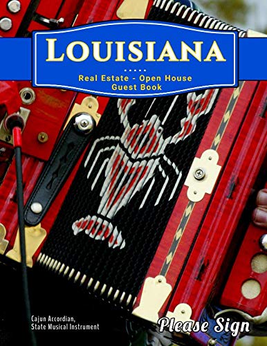 Louisiana Real Estate Open House Guest Book: Spaces for guests’ names ...