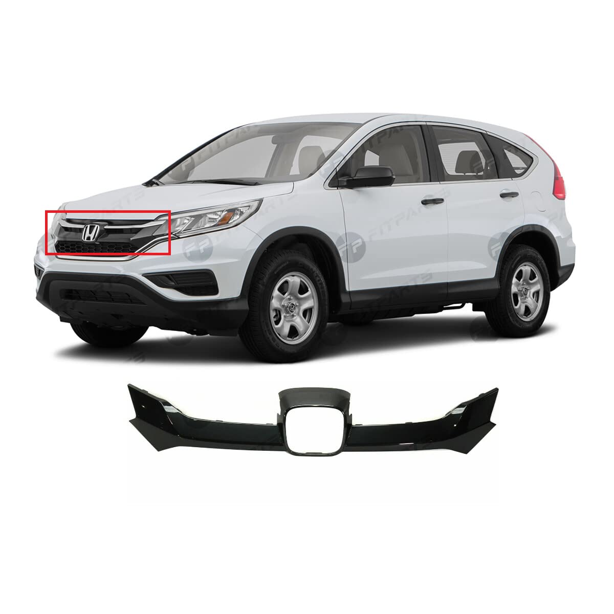 Amazon.com: FitParts Compatible With Front Grille Molding Grill Honda ...