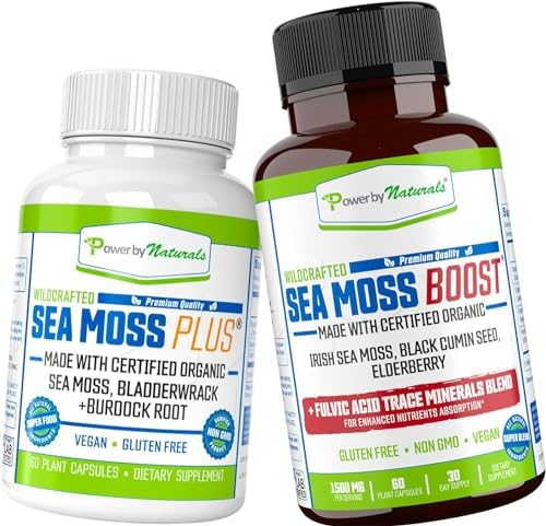 Amazon.com: Power By Naturals Certified Organic Sea Moss Capsules ...