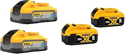 Amazon.com: DEWALT Powerstack 20V MAX Battery, Rechargeable, 5Ah ...