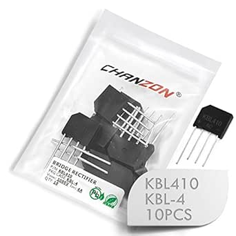 (Pack of 10 Pieces) Chanzon KBL410 Bridge Rectifier Diode 4A 1000V KBL ...