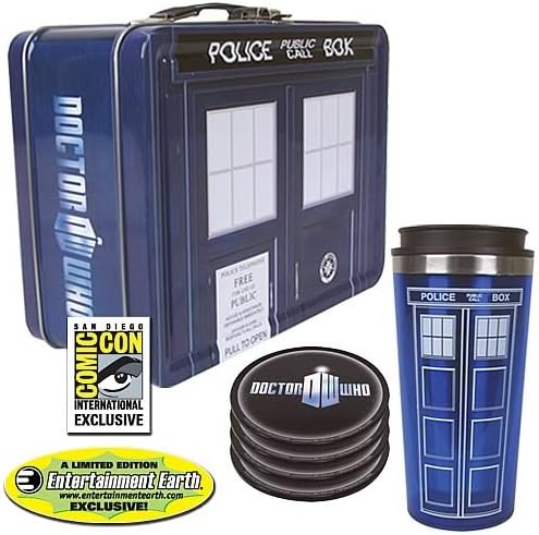 Amazon.com: Doctor Who TARDIS Tin Tote Gift Set - SDCC Exclusive : Home ...