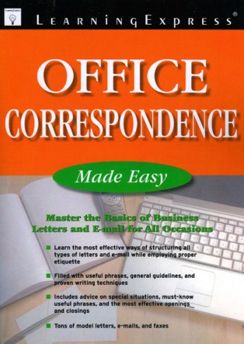Office Correspondence Made Easy: LearningExpress Editors: 9781576856048 ...