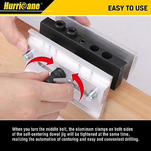 Snapklik.com : Centering Doweling Jig, Self Center Dowel Jig For ...