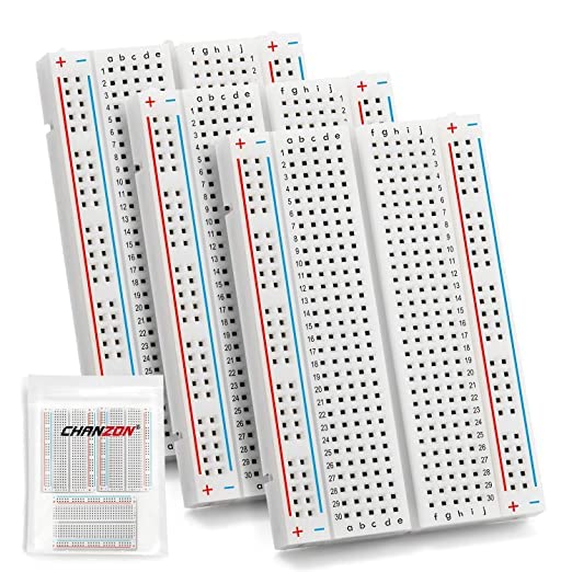 S P 3 pcs Breadboard with 400 Tie Points (BB-801) Solderless Prototype ...