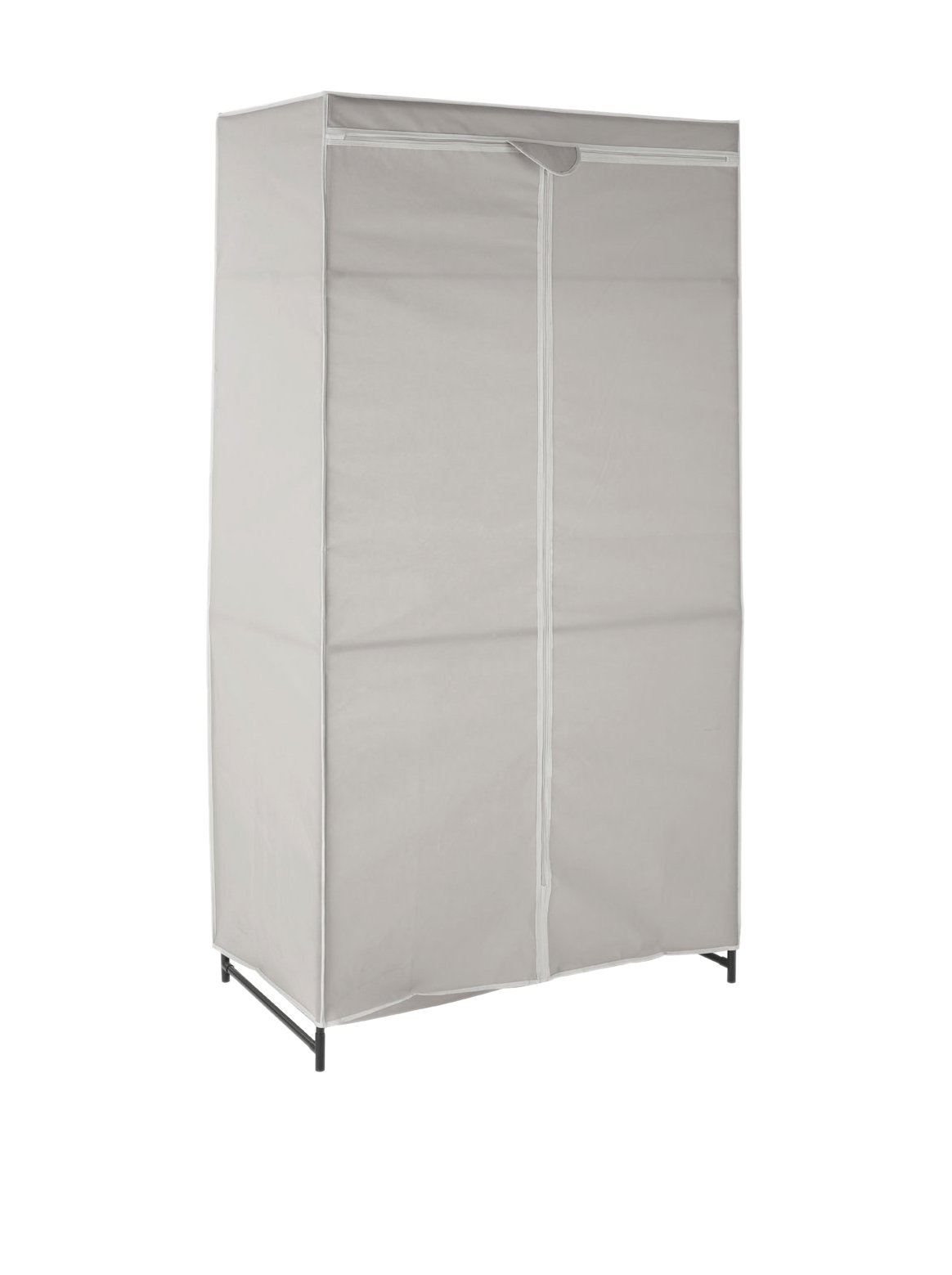 Premier Housewares Fabric Wardrobe with Shelf Canvas Wardrobe Storage ...