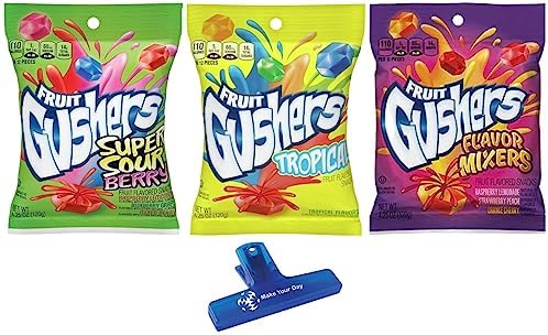 Amazon.com: Gushers Fruit Snacks, Super Sour Berry, Tropical, and ...