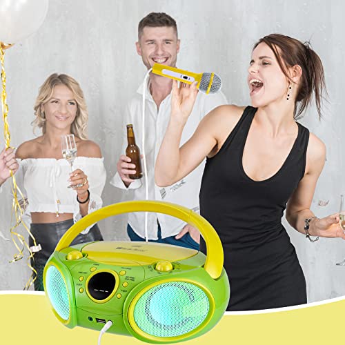 SingingWood NP030AB-YG Portable Karaoke System, Portable CD Player ...