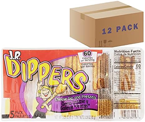 Amazon.com: J.R. Dippers Cheese Dip & Pretzel Sticks Snacks (12 Packs)