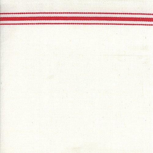 Amazon.com: Moda Toweling Fabric Red and White 16" x 27" for Tea Towels ...