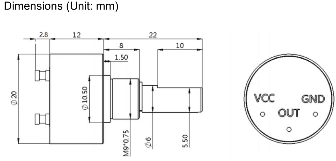 Snapklik.com : P3020 Tiny Size 20mm Contactless Digitized Potentiometer ...