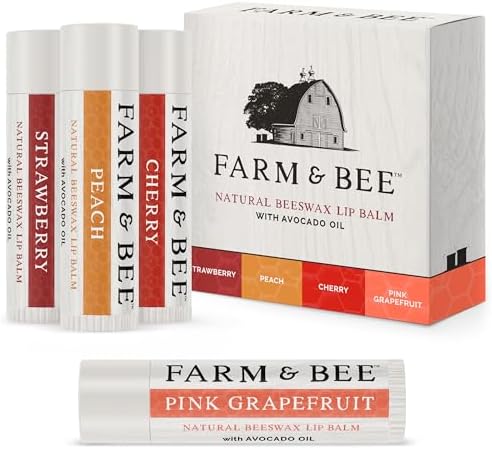 Amazon.com : Soulsation Organic Lip Balm Set, 8 Flavors - Moisturizing ...