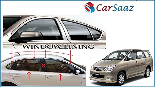 Chrome Window Garnish/Trim for Toyota Innova : Amazon.in: Car & Motorbike