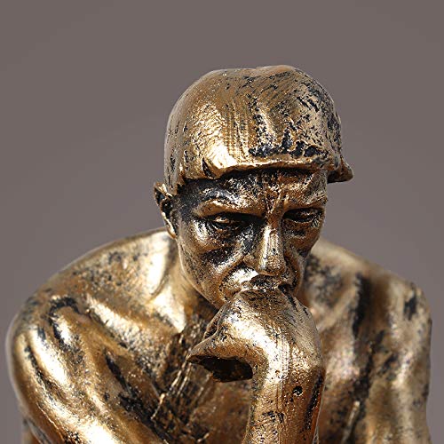 10" Resin The Thinker Statue Famous Thinking Man Sculptures Home Decor ...