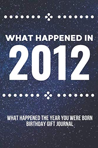 What Happened In 2012 What Happened During Your Birth Year Gift Journal ...