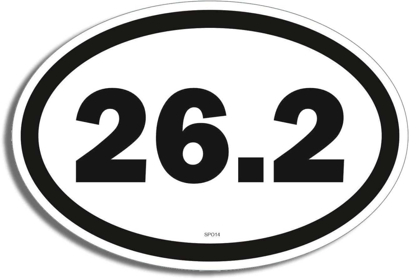 Amazon.com - Gear Tatz - 26.2 (Miles) - Oval - Runner, Marathon ...