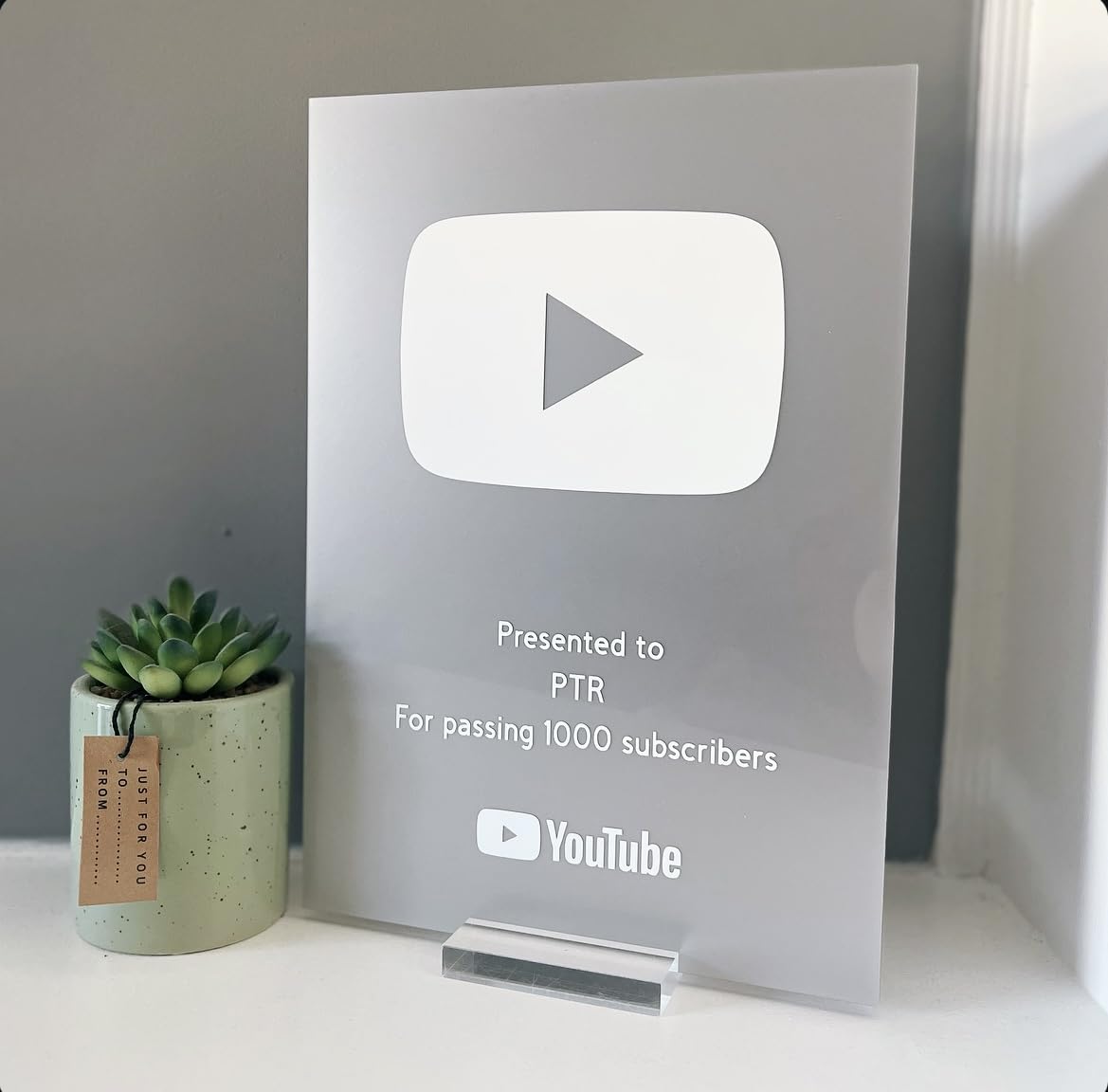 Buy Silver YouTube Subscriber Play Button Award Online at desertcartINDIA