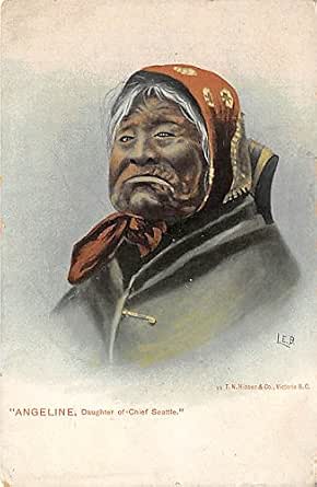 Angeline Daughter of Chief Seattle Indian Postcard at Amazon's ...