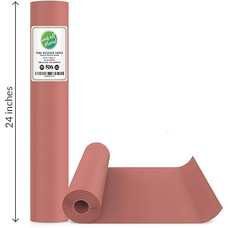 Amazon.com: Pink Butcher Paper Roll - 24 " x 175 ' (2100 ") Peach ...