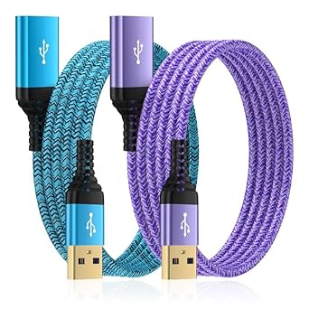 Amazon.com: USB Extension Cable 6FT High Speed USB 3.0 Extension Cord ...