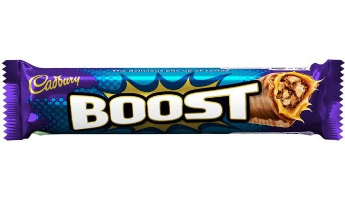 24 x Cadbury Boost Chocolate Standard Bar 48.5 g Taste-Bud-Boosting ...