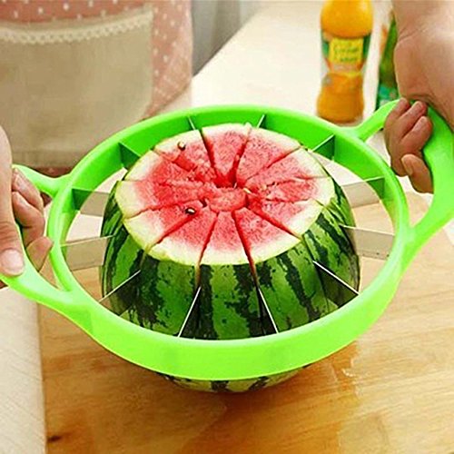 NGOR Watermelon Cutter & Slicer - Stainless Steel Fruit Slicer Tool ...