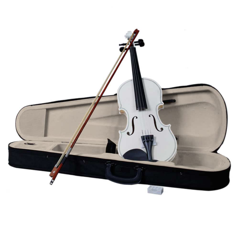 Full Size 4/4 Acoustic Violin Set with Case, Bow & Rosin, Entry Level ...