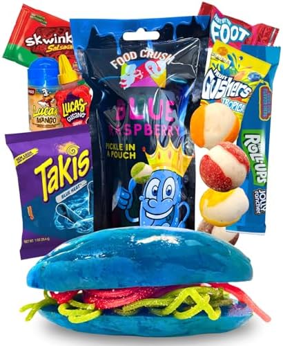Amazon.com : Blue Raspberry Pickle Kit With Freeze Dried Candy, Blue ...