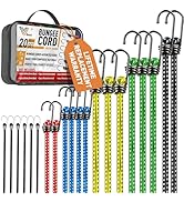 VBEST Small Bungee Cords with Hooks - Mini Bungee Cords Heavy Duty ...